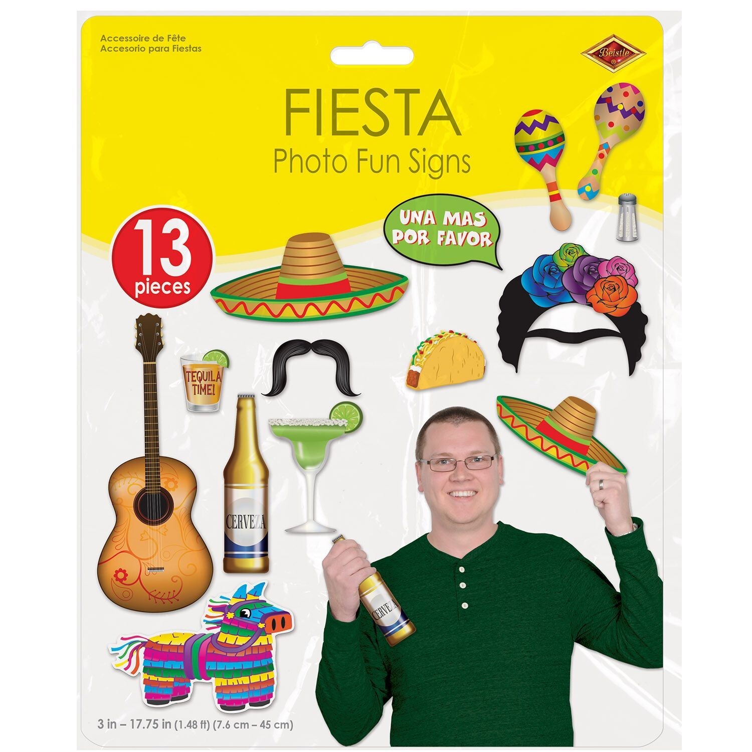 PACK OF 13 MEXICAN FIESTA PHOTO BOOTH FUN SIGNS PROPS CUTOUTS PARTY ...