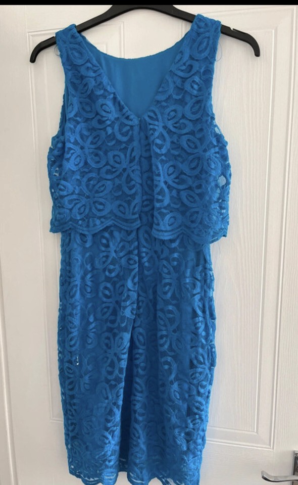 Wallis blue dress size 10 | eBay