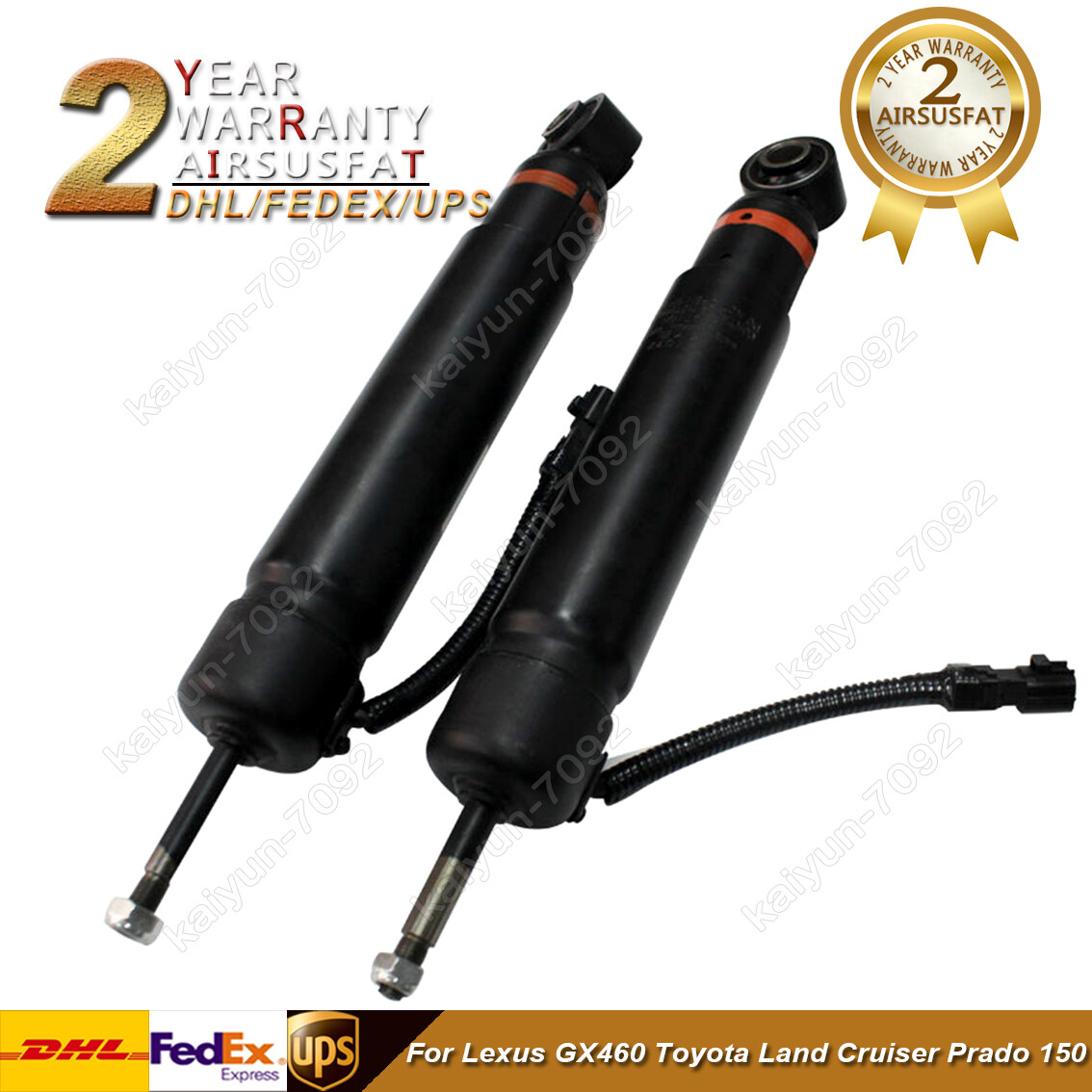 2x Rear Shock Absorber Strut For Toyota Land Cruiser 150 Lexus GX460 ...