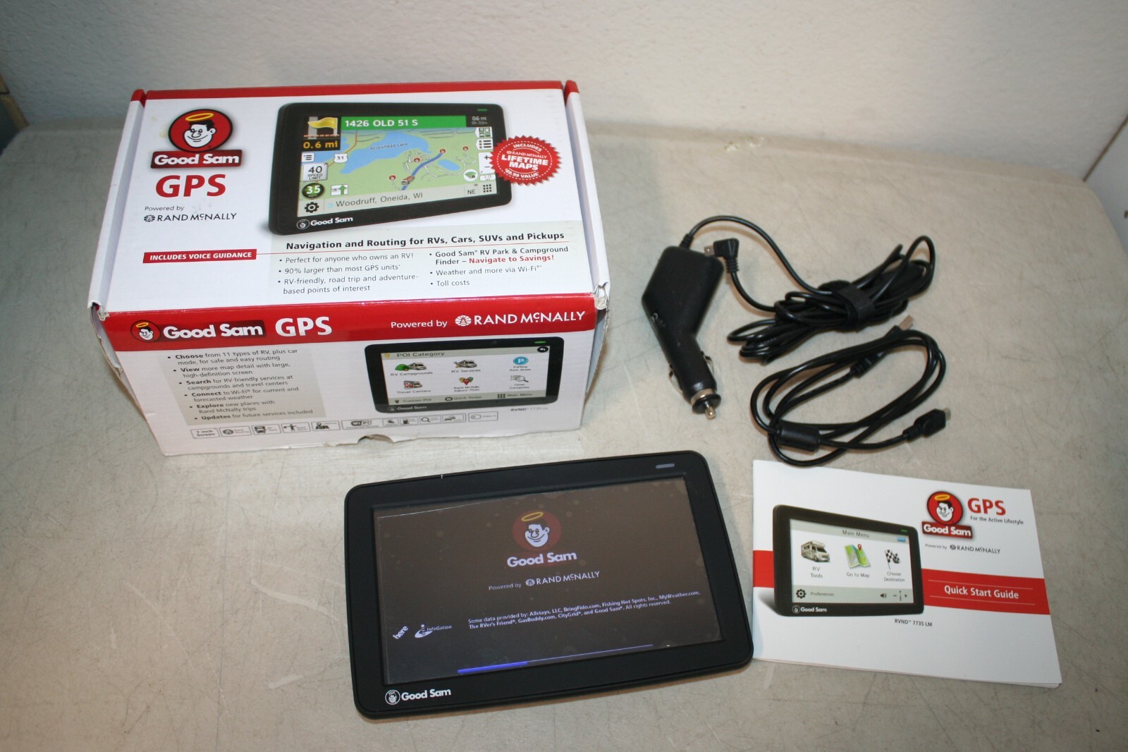 RAND MCNALLY RVND-7735 GOOD SAM RV GPS Navigation- Works | eBay