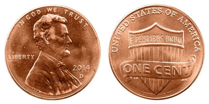 2014 D LINCOLN PENNY CENT - 1c Lincoln Union Shield theme ** ON HAND ...