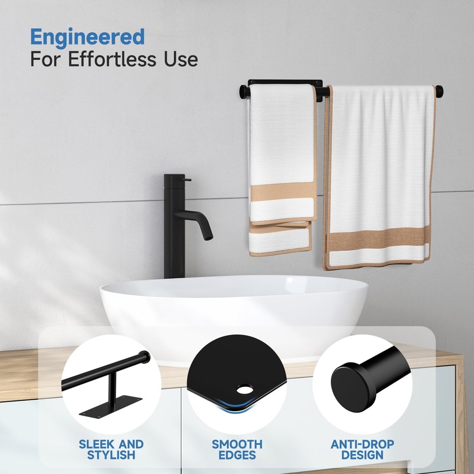 Dual-Purpose Paper Towel Holder Under Cabinet, Upgrade with 4.7in ...