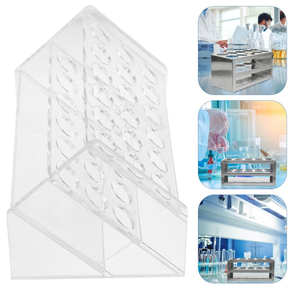 Laboratory Accessories Test Tube Racks Plastic Chemical Organizer | eBay