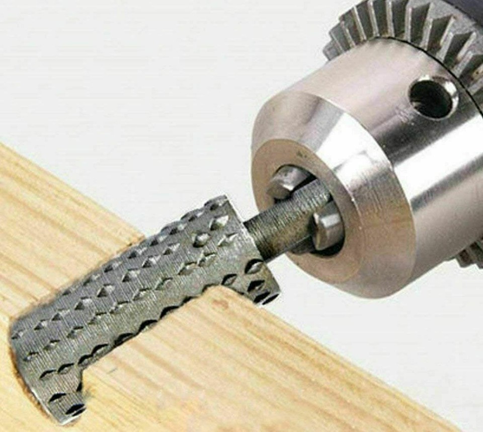 Wood Carving File Rasp Power 5pcs Drill Bits Set Rotary Rasp Grinder ...