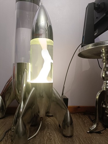 MATHMOS LUNAR LAVA LAMP WITH LIMITED WHITE WAX BOTTLE NO DENTS | eBay UK