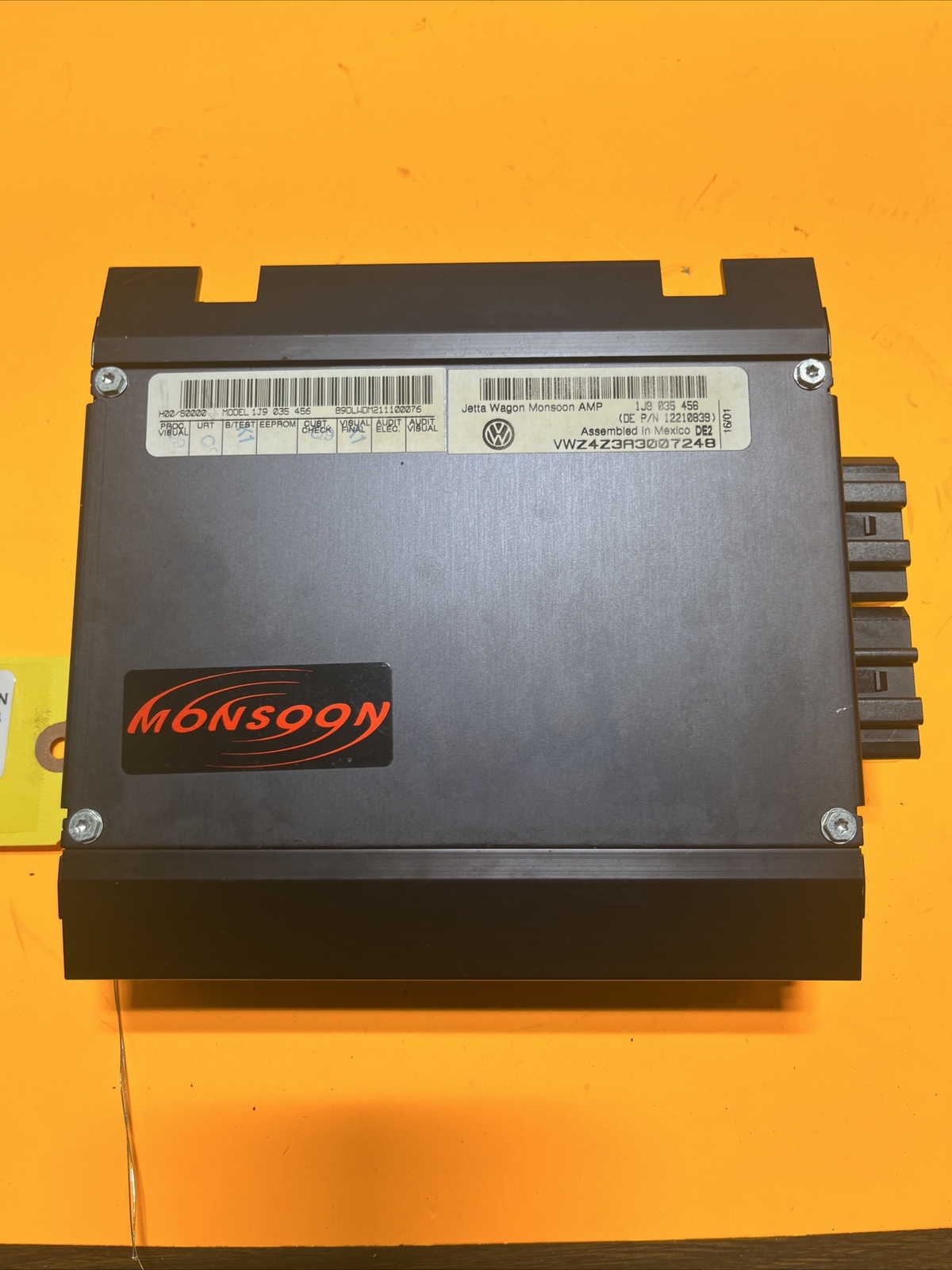 VOLKSWAGEN VW JETTA WAGON MONSOON RADIO AMP AMPLIFIER 2000 2001 B5 ...