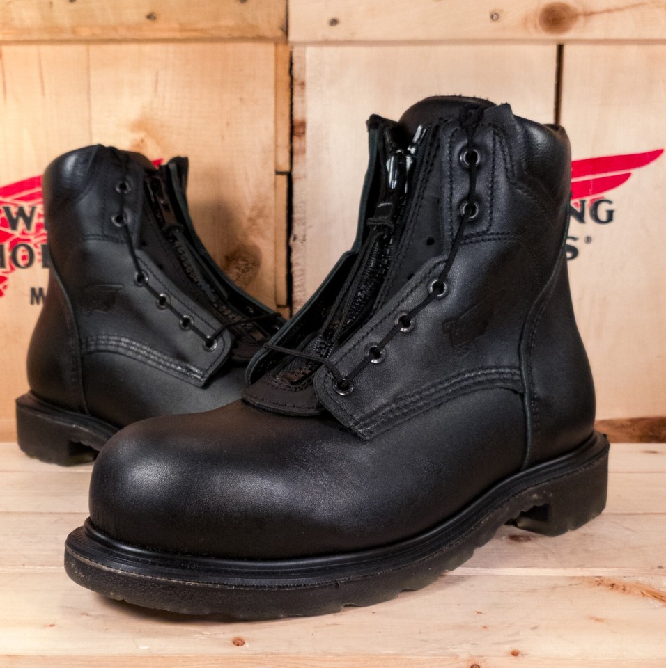 Red Wing 3507 Zip-Up Fire Boots (Steel Toe) (USA) | eBay