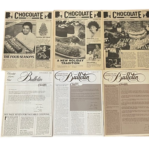 LOT 6 CHOCOLATIER MAGAZINES 1986 1987 Gourmet Chocolate Lovers Club ...