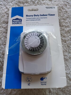 Project Source Heavy Duty Indoor Timer Easy To Use Push Pins | eBay