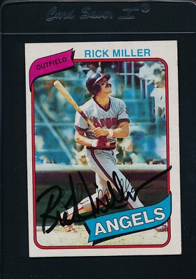 1980 Topps #48 Rick Miller Angels Signed Auto *9810 | eBay
