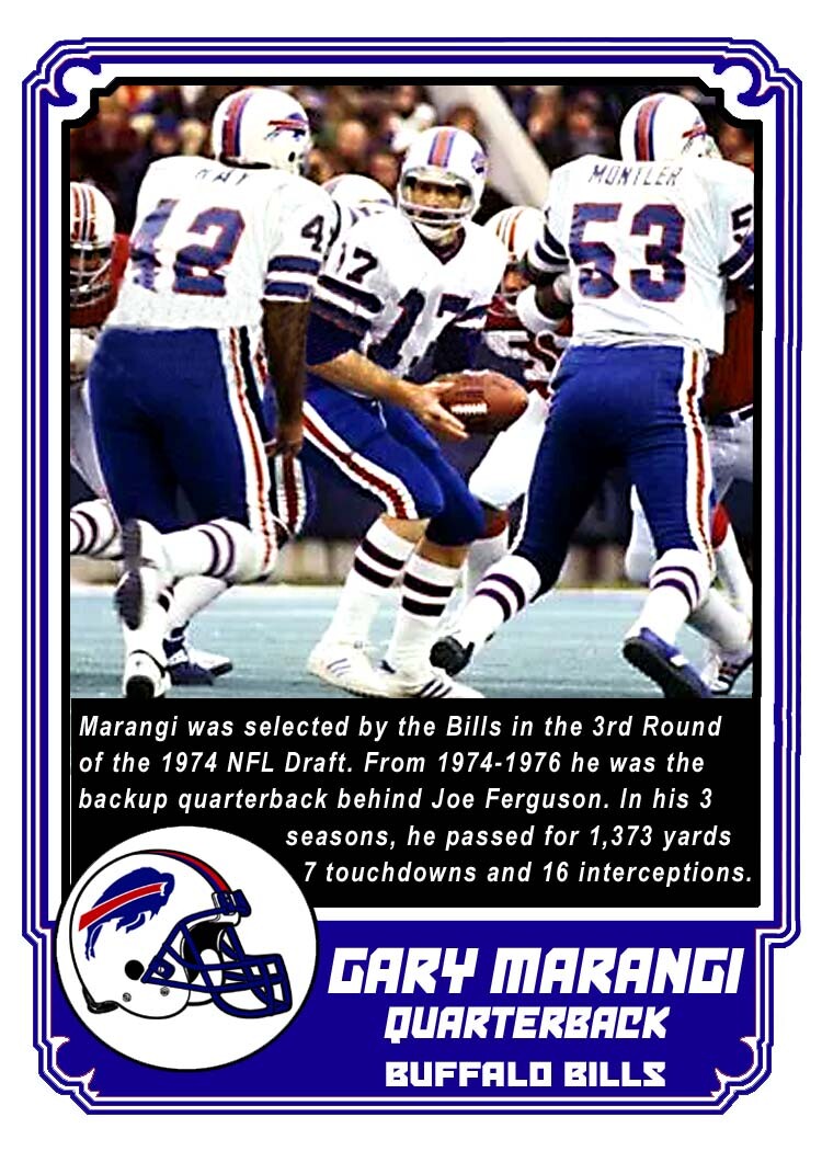 ACEO GARY MARANGI BUFFALO BILLS CUSTOM HAND MADE ART CARD | eBay