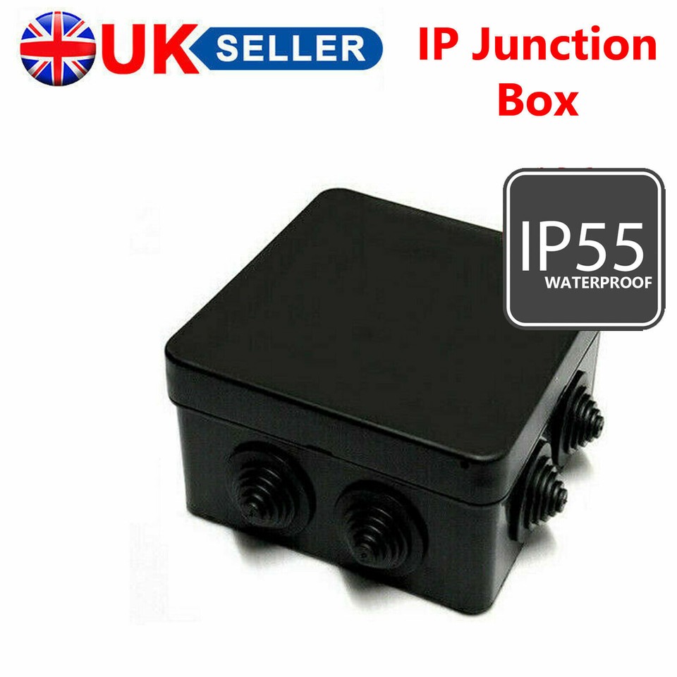 2 Psc WATERPROOF OUTDOOR ELECTRICAL JUNCTION JOINT CABLE CONNECTION BOX ...
