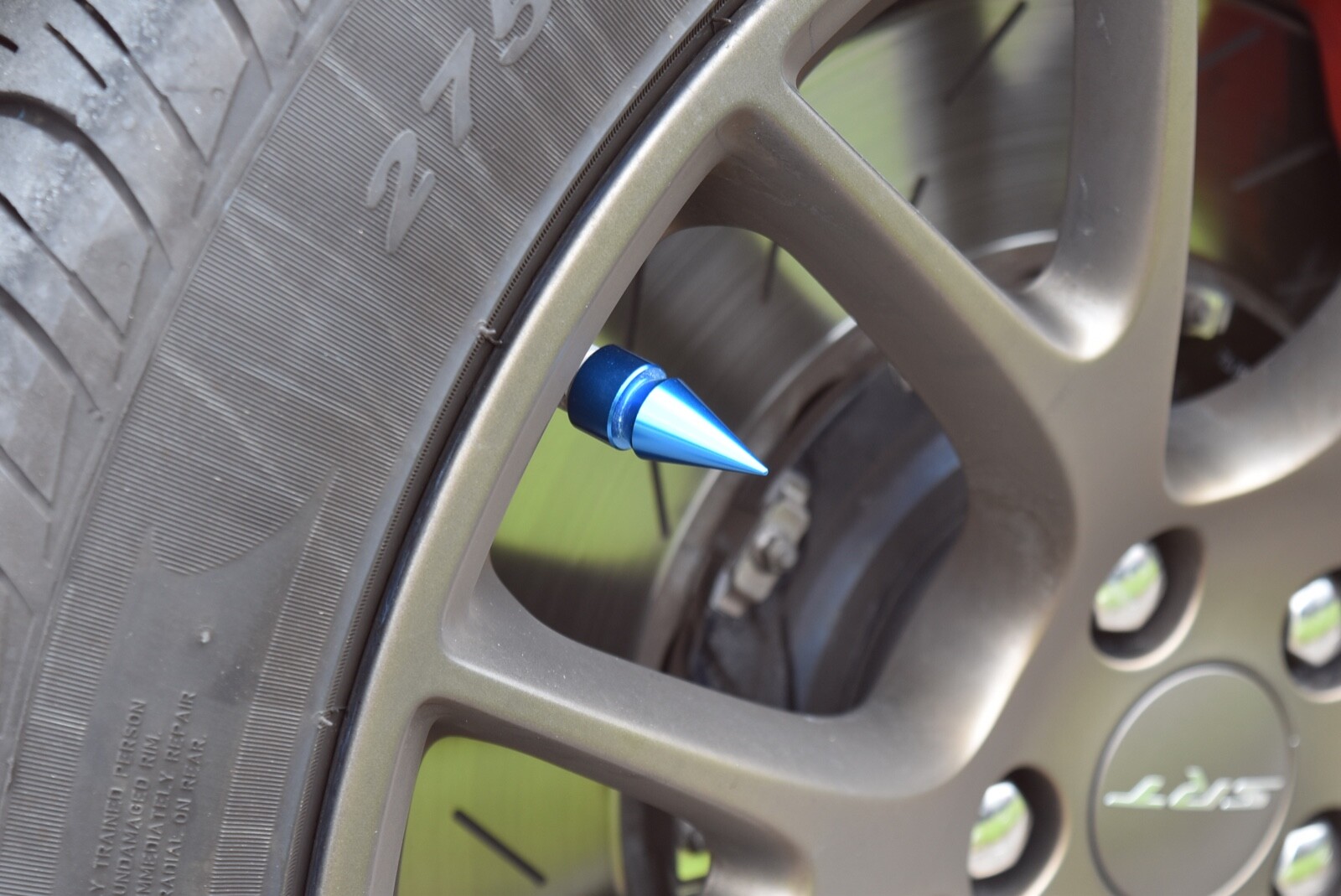 4 TRUE SPIKE BLUE WHEEL RIM TIRE AIR VALVE STEM SPIKED CAPS FOR DODGE ...