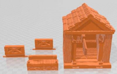 Ponyhorn Stables 4x4 Stable - Fantasy Village -Pathfinder-Dungeons ...