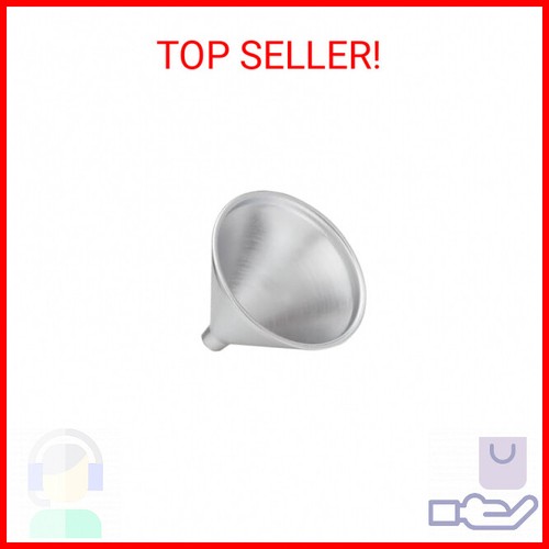 HIC Kitchen Wide-Mouth Aluminum Funnel for Liquids and Dry Goods, 2 ...
