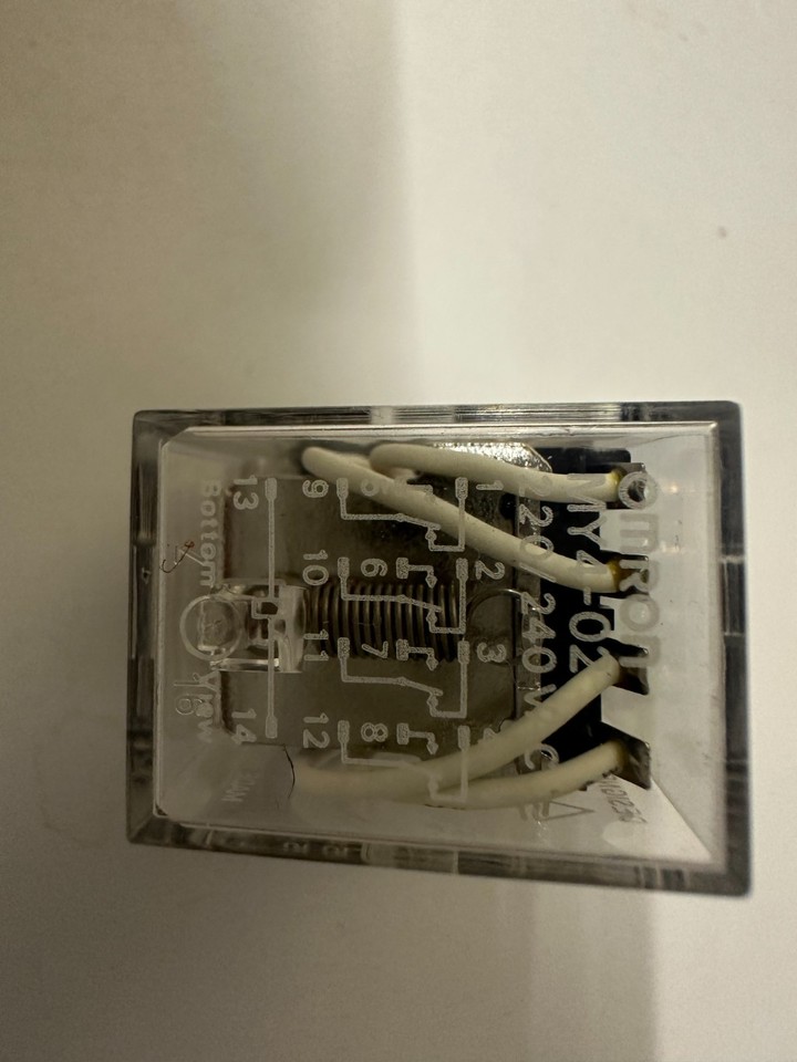 Power Relay, 4PDT, 14pin, 240V AC, 5A - MY4 02 220/240AC | eBay UK