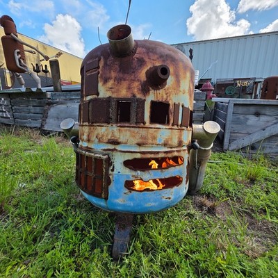 R2-D2 Inspired Droid Wood Burner Fire Pit | Outdoor Heater Reclaimed ...