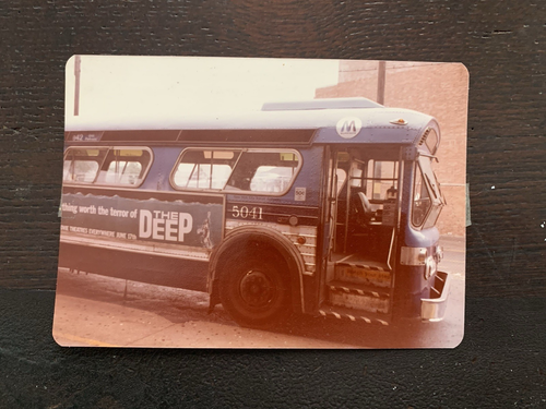 VINTAGE POSTCARD UNUSED NYC NY TRANSIT MTA BUS 5041 1977 PERSONAL PHOTO ...