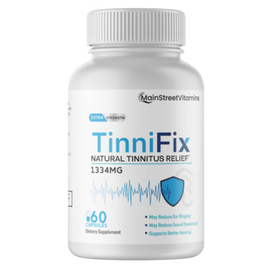 TinniFix Natural Tinnitus Relief Formula Ear Ringing Support New 60 ...
