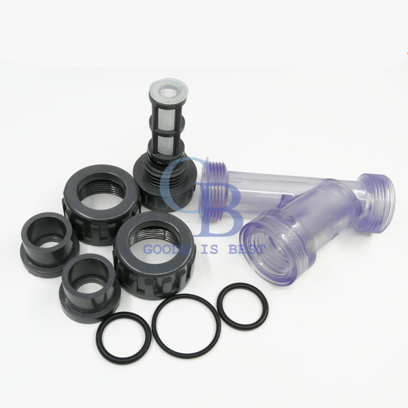 Pipe ID 50MM PVC Plastic Pipe Inline Y Strainer Filter 20 Mesh For ...