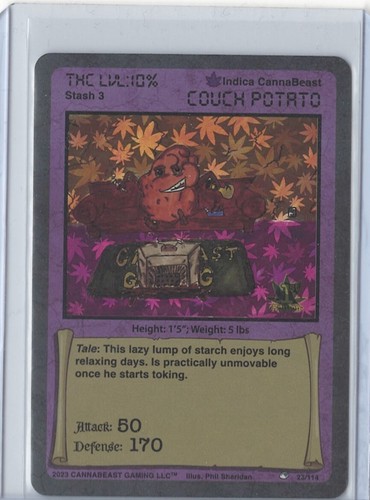 CannaBeast Couch Potato Holo, Card 25/114 TCG CCG Holo, Pack Fresh! 1ST ...