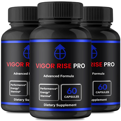 (3 Pack) Vigor Rise Pro Men Pills - VigorRisePro Male Health Pills for ...