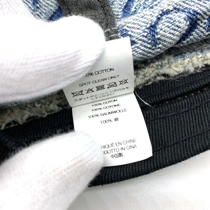 Supreme 21AW Monogram Denim Crusher Hat Light Blue Size M L Supreme 21AW Monogram Denim Crusher Hat Light Blue Size M L