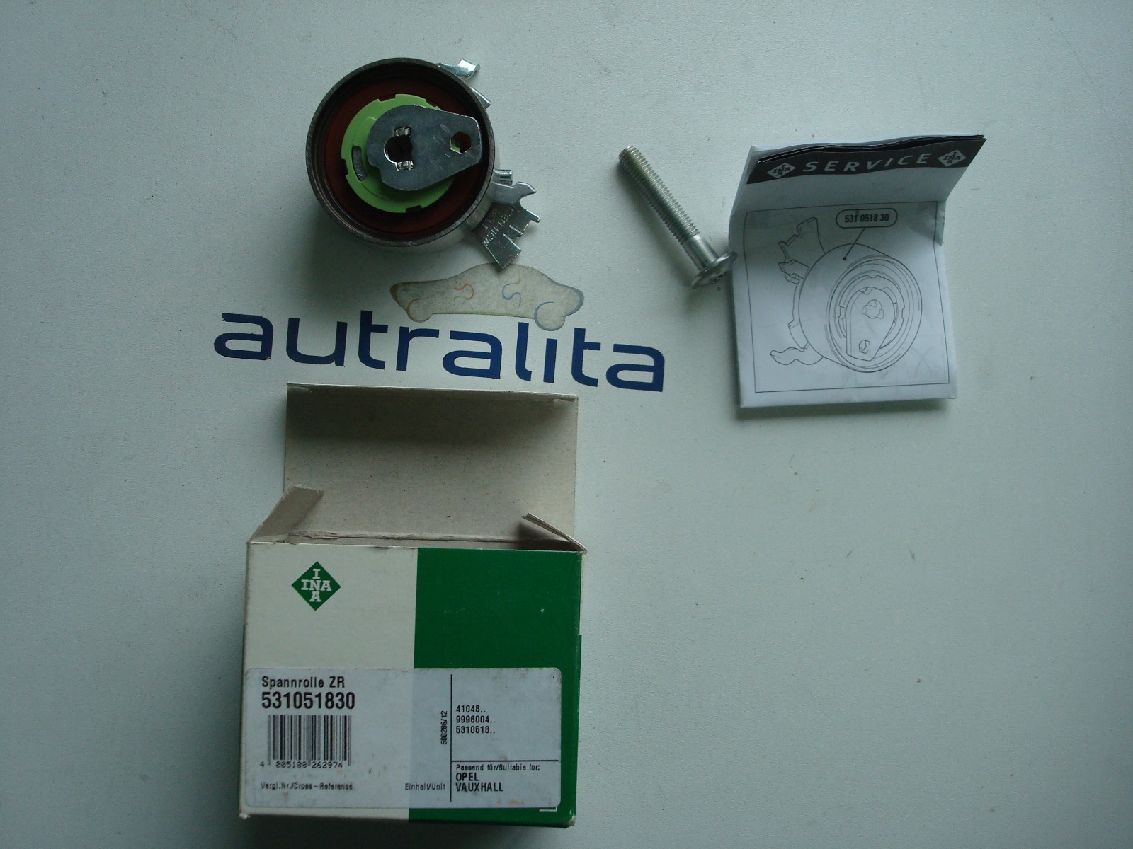 NEW INNA (531051830) Distribution Belt Tensioner Pulley FOR Opel Part ...