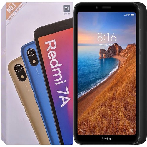 Xiaomi Redmi 7A 4G Matte Black 16GB + 2GB Dual-SIM Factory Unlocked ...