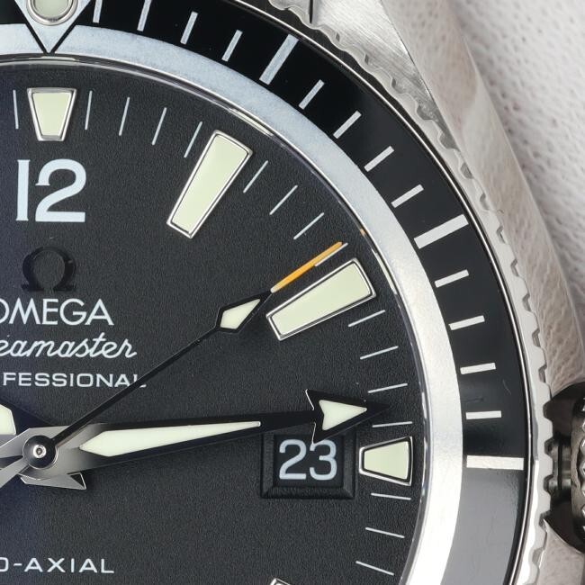 OMEGA 2201.50 SEAMASTER 600 PLANET OCEAN DATE AUTOMATIC BLACK DIAL MEN ...