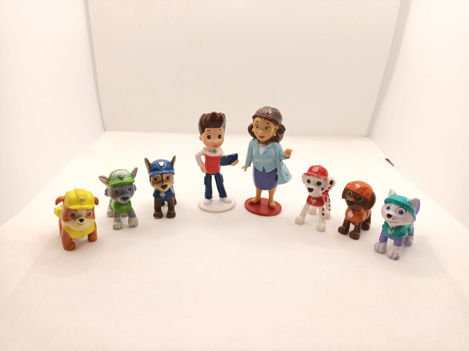 Paw Patrol figures Chase Marshall Skye Rubble Rocky Zuma Ryder Robodog ...