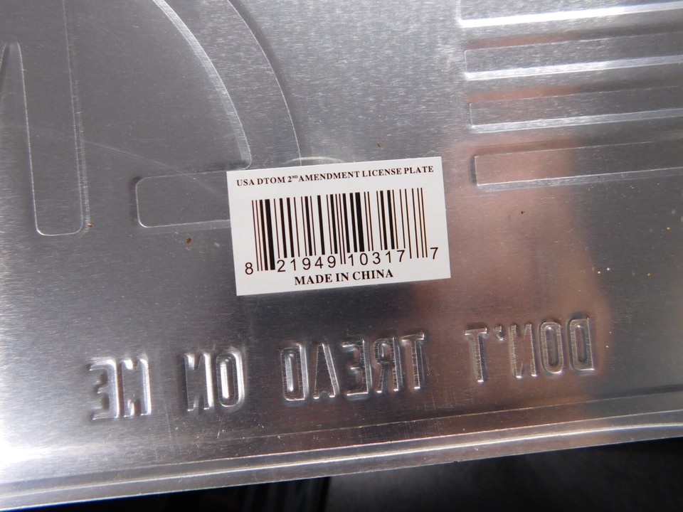 2nd Amendment USA Gadsden NRA Gun Patriot America License Plate Front ...