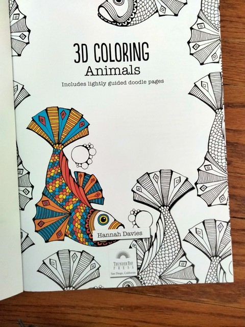 3D Coloring - Animals (2015, Trade Paperback) for sale online | eBay