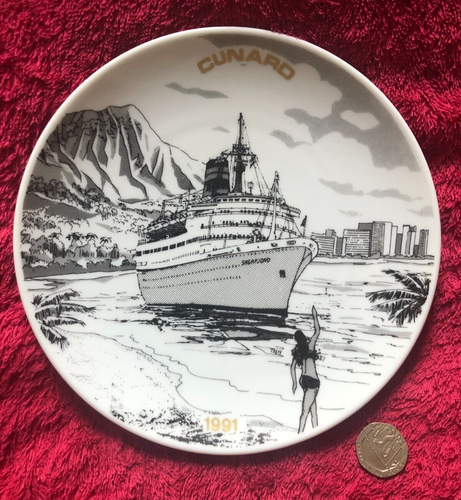 Cunard 1991 Commemorative Plate - Ocean Liner Collectables | eBay