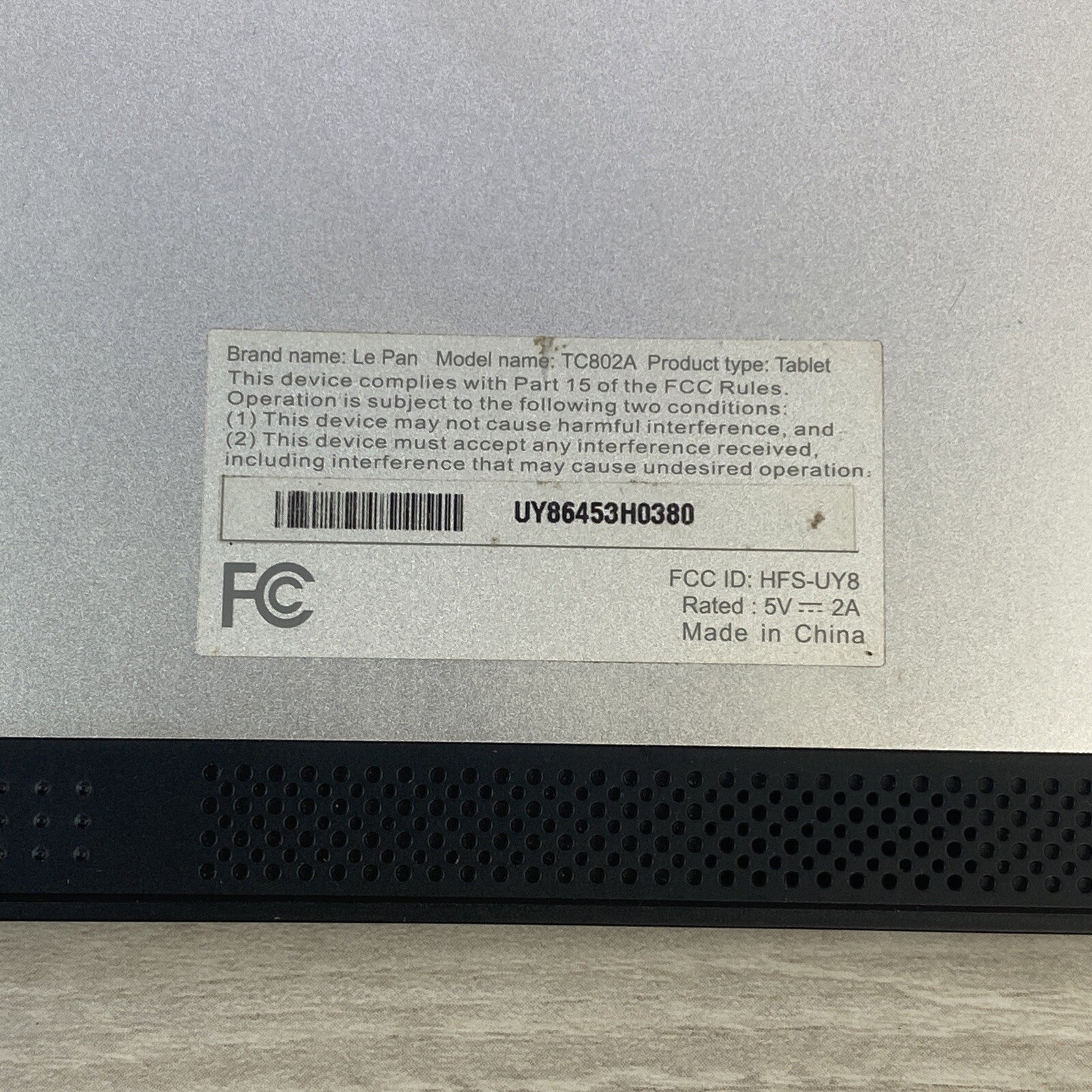 Le Pan Mini TC802A Silver High Performance 8" Quad Core Android Tablet ...