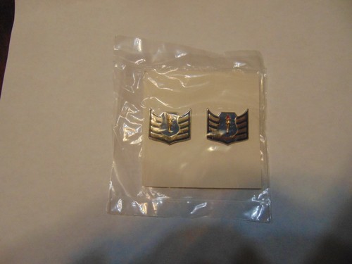 MILITARY CREST INSIGNIA SET OF 2 US AIR FORCE STAFF SERGEANT ROTC JROTC ...