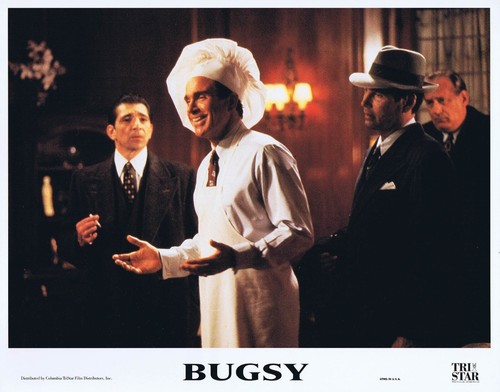 BUGSY Original Lobby Card 2 Warren Beatty Annette Bening Ben Kingsley ...