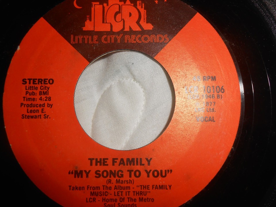 THE FAMILY~"MUSIC"~Orig. 1977~FUNK~SOUL~7'' 45rpm~LRC 10106~RARE SMALL ...