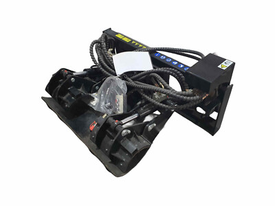 AGT Skidsteer Round Flag Pole Pipe Clamp Tree Handler Grapple Bucket ...