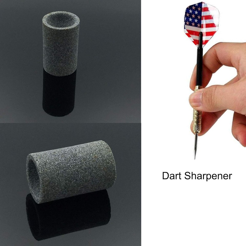 6PCS Dart Sharpeners Steel Tip Point Darts Sharpening Stone Grinder ...