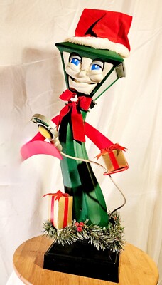 Holiday Vintage 1998 Telco Frank E Post Singing Christmas Lamp Post ...
