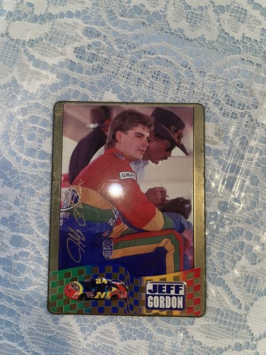 Jeff Gordon Metallic Impressions Embossed Metal Collector Cards in Tin ...