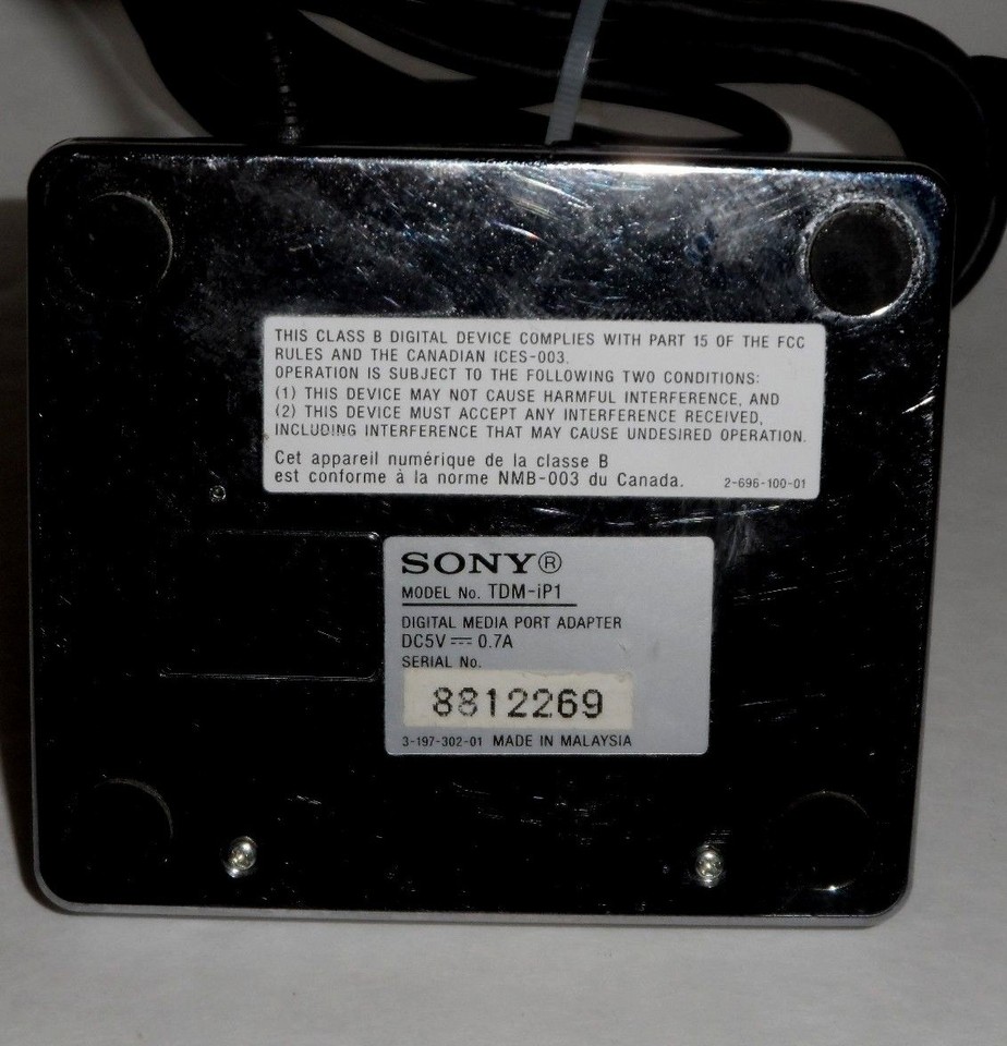 SONY TDM iP1 Digital Media Port Adapter, iPod Dock | eBay