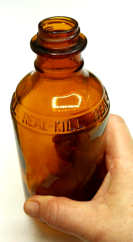 Vintage Brown Glass Insect Poison Bottle Cook Chemical Kansas City, Mo ...