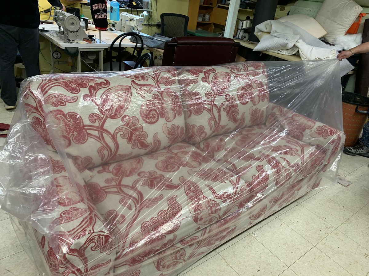 Plastic Furniture Covers For Couches DECARETA Plastic Sofa Cover,