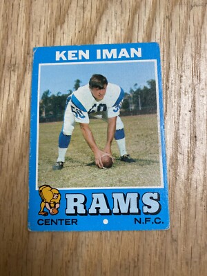 1971 Topps Football Ken Iman Los Angeles Rams Card #68 | eBay