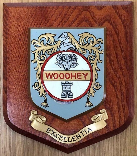 Old WOODHEY School RAMSBOTTOM University College Academic Crest Shield ...