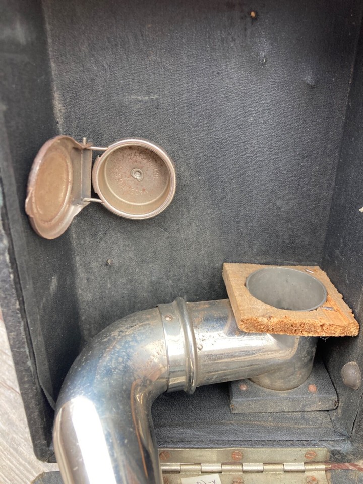 ANTIQUE THORENS EXCELDA SMALL PHONOGRAPH GRAMOPHONE PORTABLE RECORD ...