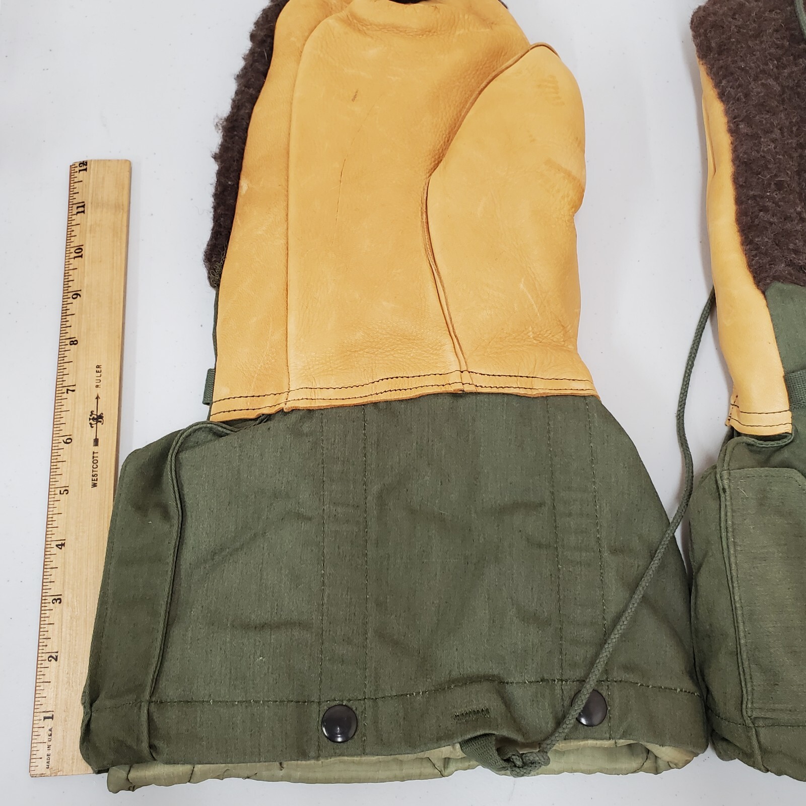 Vintage Army USAF ARCTIC Extreme Cold MITTENS Gloves.… - Gem