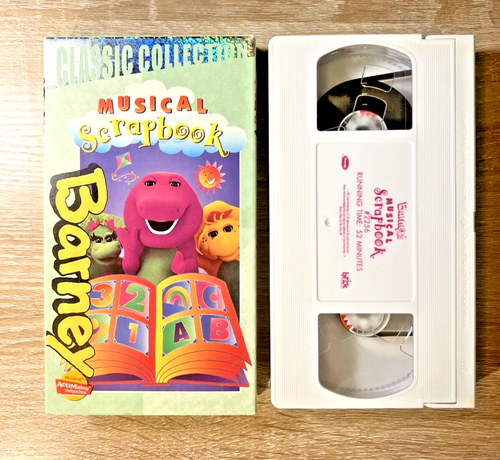 Barney's Musical Scrapbook VHS Classic Collection 2000 Barney White ...